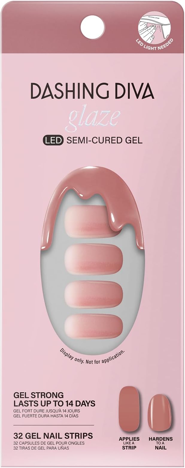 Amazon.com: Dashing Diva Glaze Nail Strips - Jelly Glaze | Works with ...