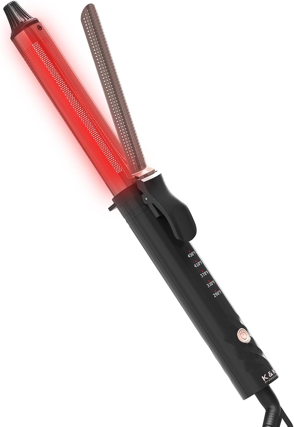 Amazon.com: K&K 1.1inch 1-Infrared Professional Infrared Hair Curling ...