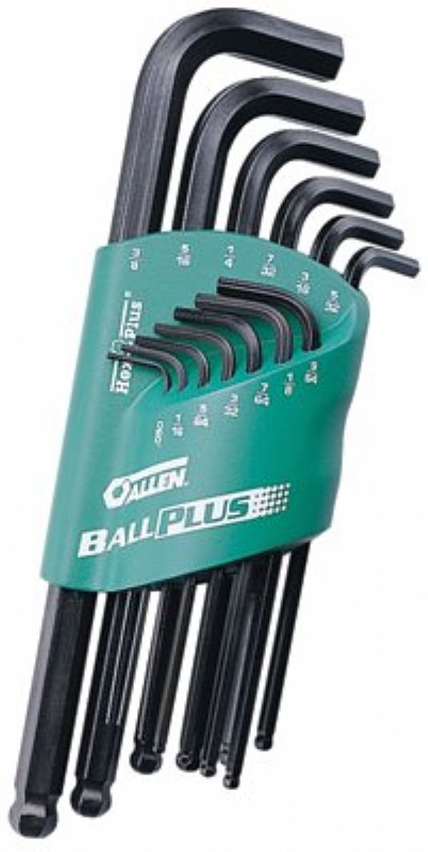9pc Allen Key Set Color Coded 9-Piece Ball End Allen Key Set - Metric ...