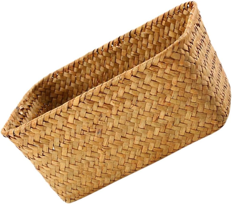 Amazon.com: Home Decor Wicker Storage Basket Natural Woven Rattan ...