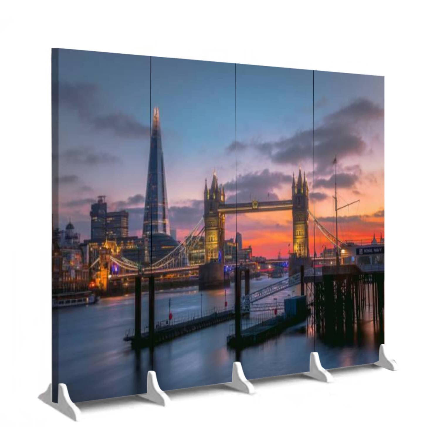 Buy 4 Panel Room Dividers and Folding Privacy Screens Shoji Japanese ...