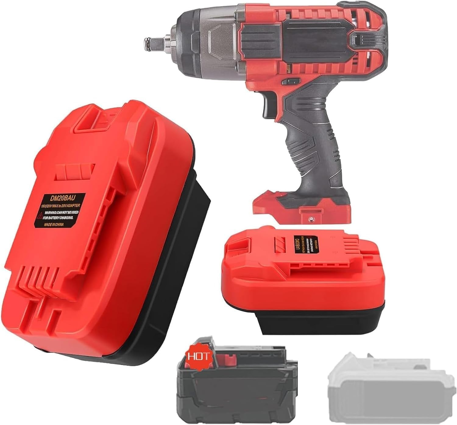 Amazon.com : for Milwaukee to for Bauer Battery Adapter, Convert for ...