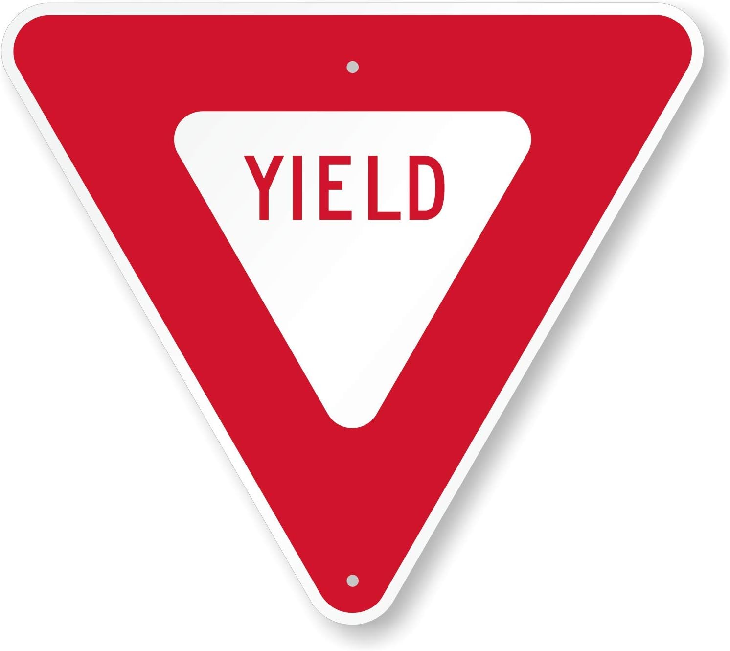 Amazon.com: SmartSign "Yield" MUTCD Compliant Sign | 24" x 24" 3M High ...