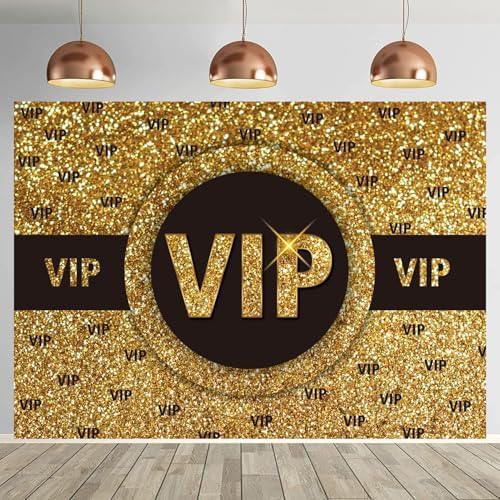 Amazon.com : VIP Photography Backdrop 8x6FT Gold Glitter Red Carpet ...