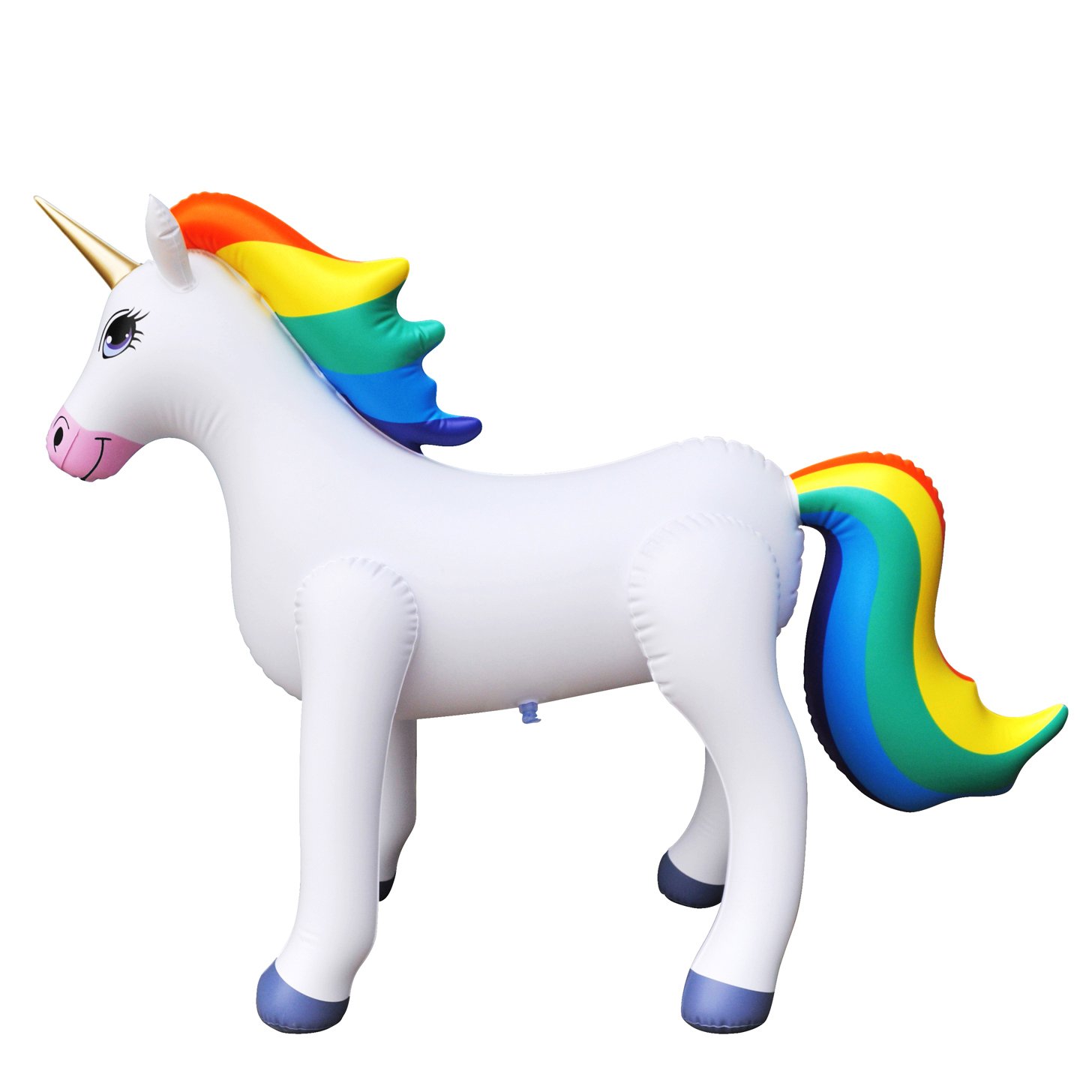 Snapklik.com : Jet Creations Inflatable Standing Rainbow Unicorn