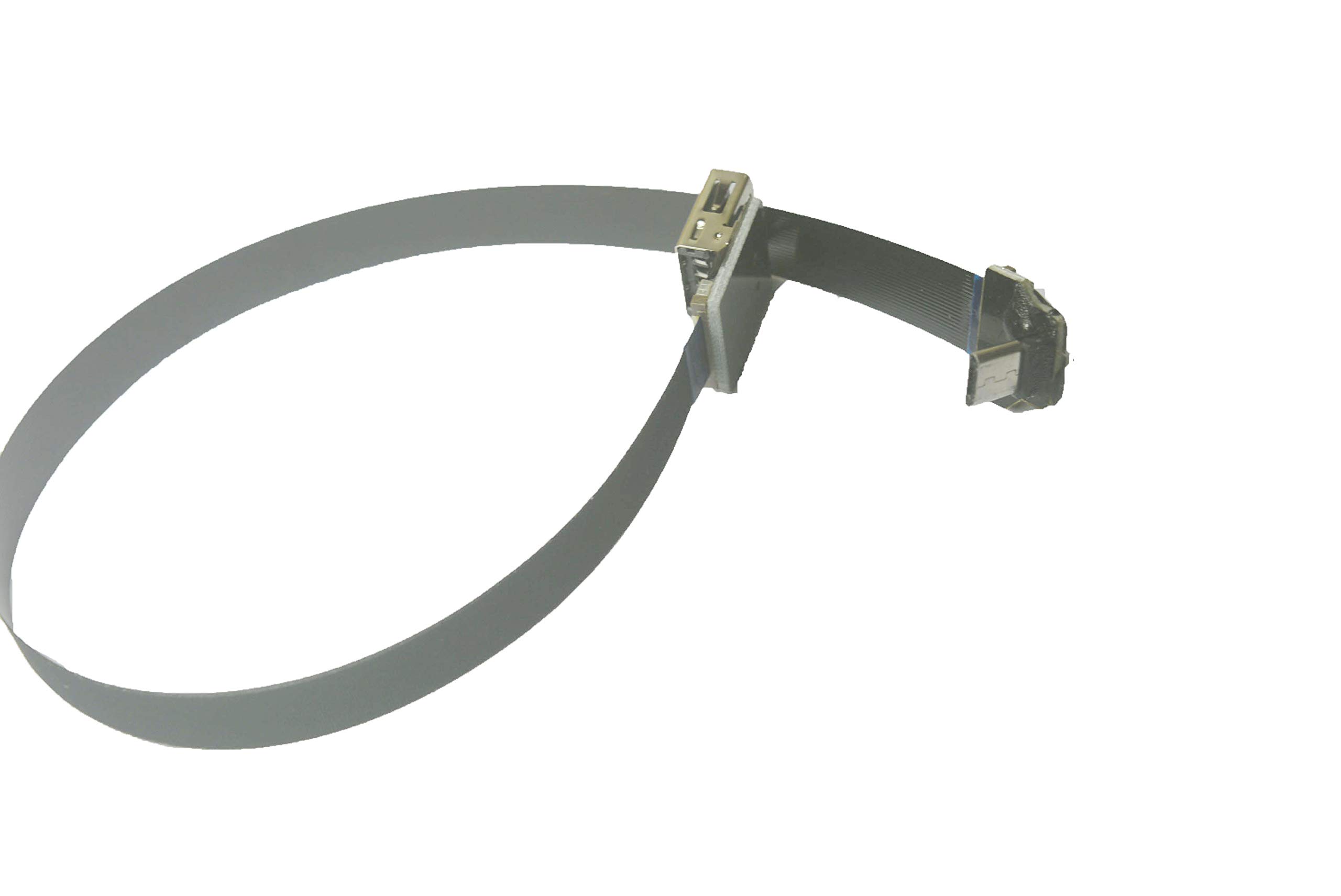 FPV Flat Slim Thin Ribbon FPC Cable Micro USB 90 Degree Male Angle to ...