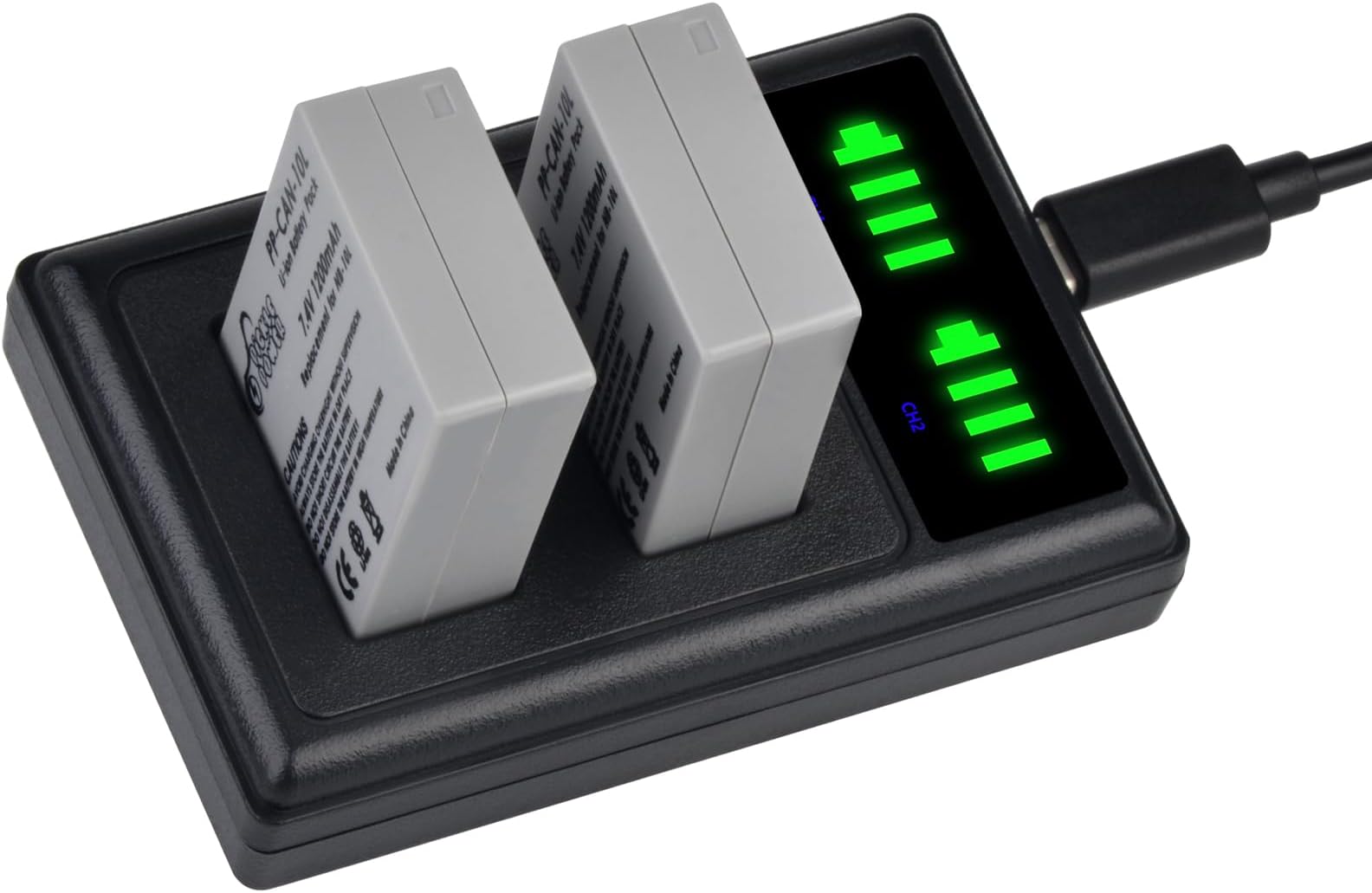 Pickle Power NB-10L NB-10LH Battery and LED Dual Charger Compatible ...