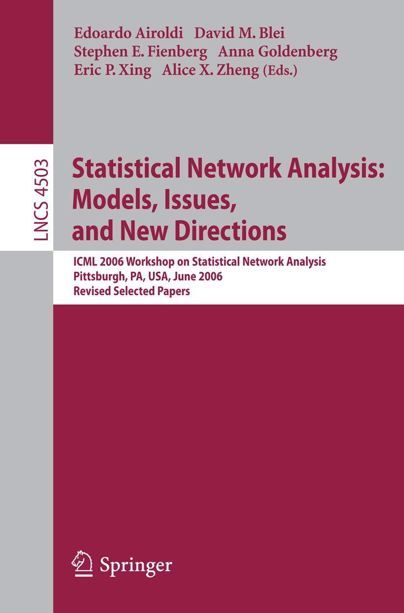 Amazon.com: Statistical Network Analysis: Models, Issues, and New ...