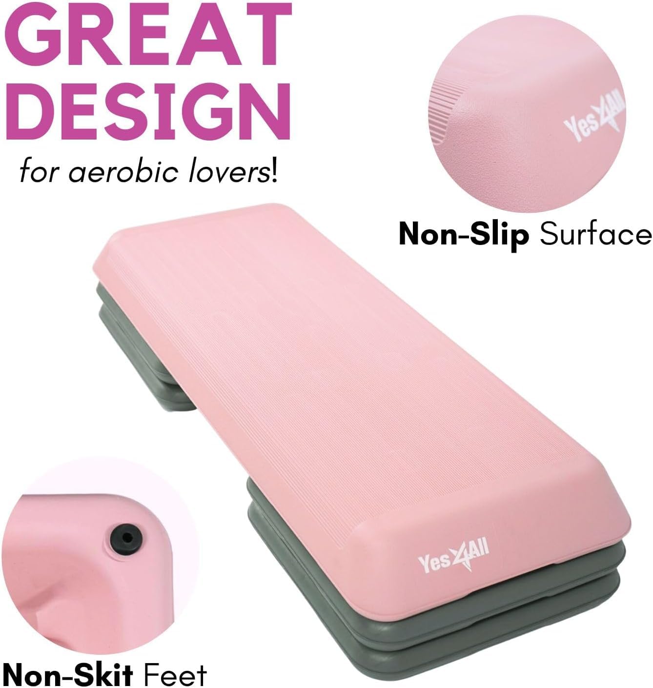 Snapklik.com : Yes4All Adjustable Workout Aerobic Exercise Step ...