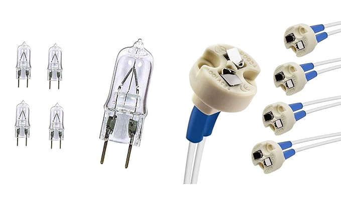 Buy Improvhome 50 Watt Halogen Glass Mirchi Bulbs With 5 Holder, Silver ...