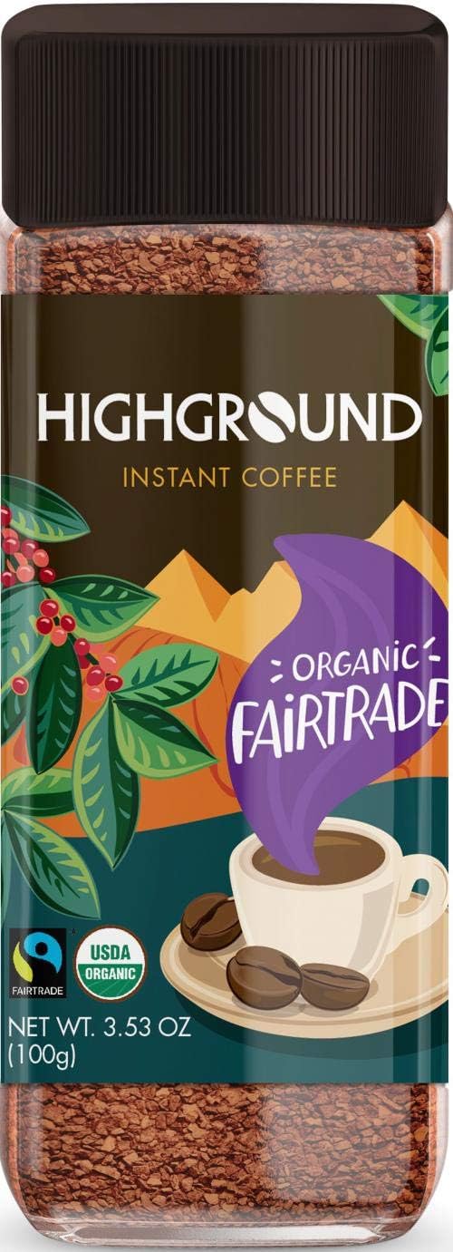 Amazon.com : Highground Organic Instant, Decaf Coffee, 3.53 Oz ...