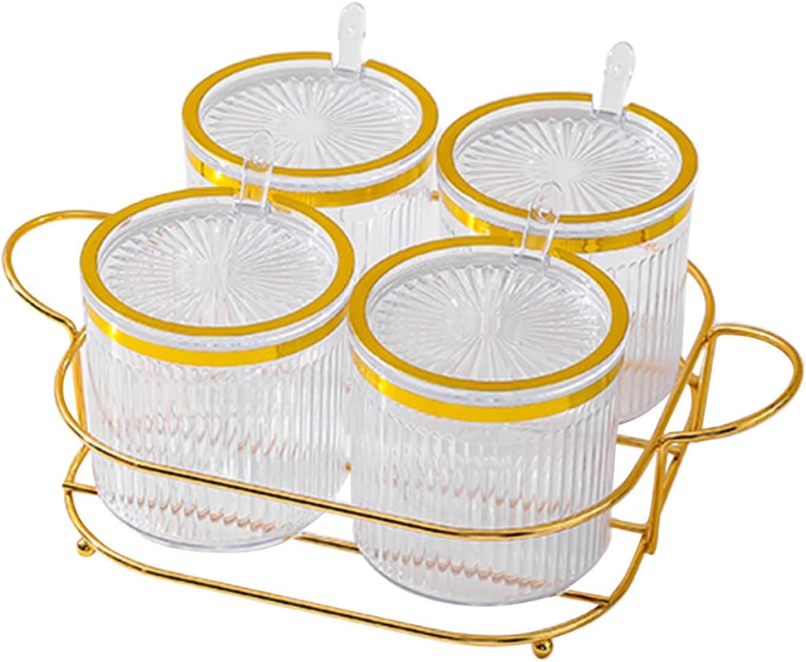 Amazon.com | NAN Wind Acrylic Condiment Spice Jars,Condiment Spice Box ...