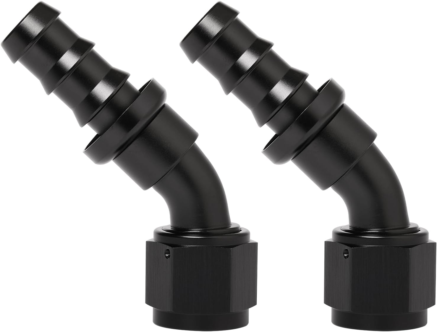 Amazon.com: Podavelle 10AN 45 Degree Push Lock Hose Fitting End Adapter ...