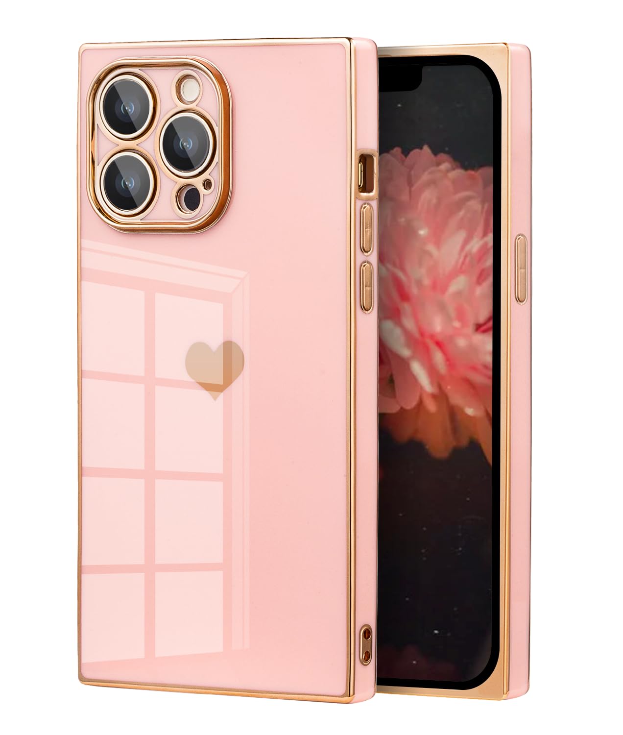 Amazon.com: IAIYOXI Case for iPhone 15 Pro Max - Rectangle Design, Full ...
