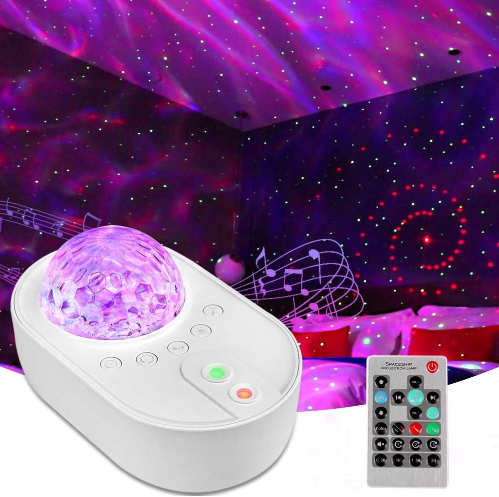 AIRIVO Northern Lights Aurora Projector, Star Projector Music Speaker ...
