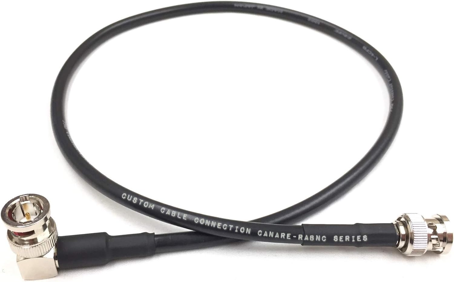 Amazon.com: 6 Foot HD-SDI RG59 BNC to Right Angle BNC 3GHZ Canare L-4CFB Cable (75 Ohm) by ...