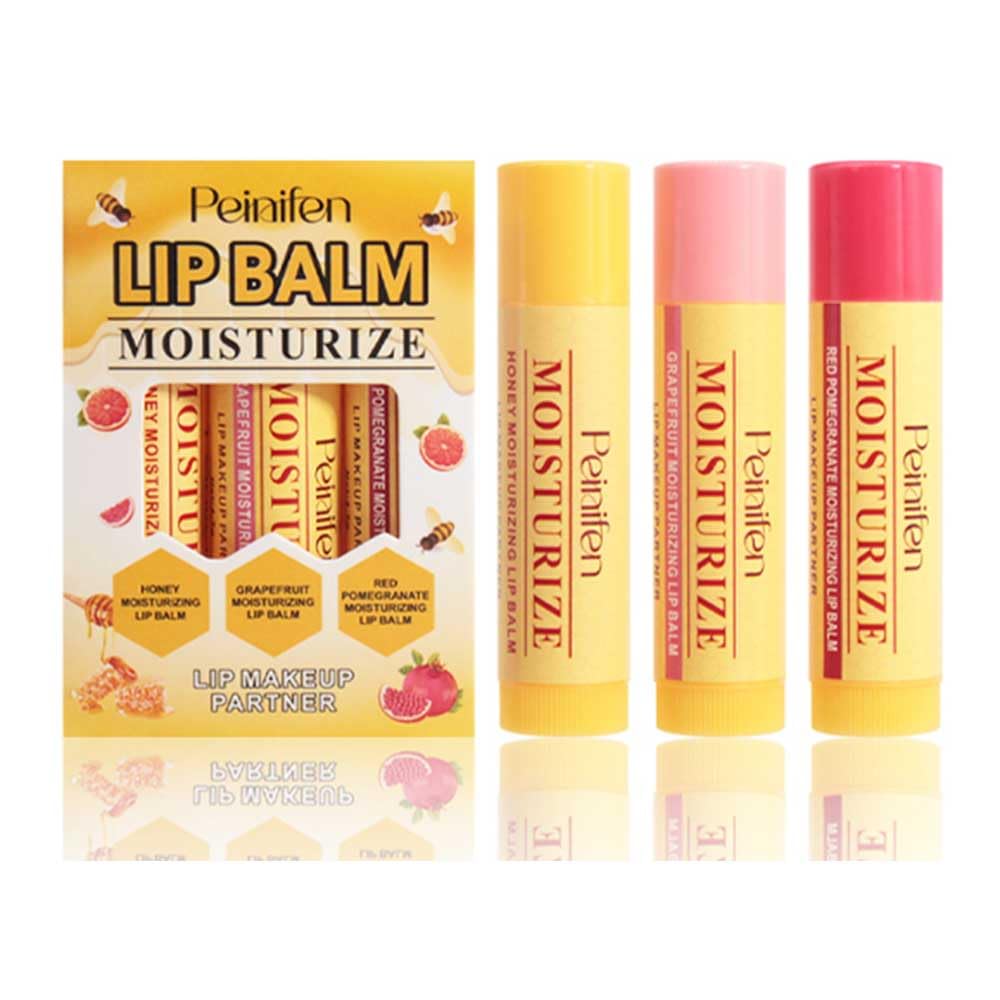 Amazon.com : 3 Pcs Honey Grapefruit & Red Pomegranate Lipstick Set ...