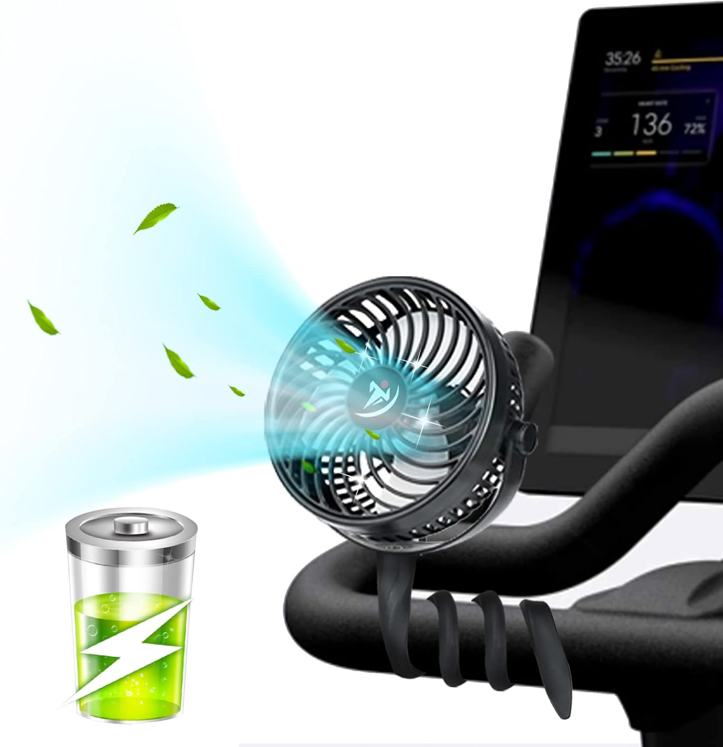 Amazon.com: nanshiba Personal Fan for Peloton Bike & Bike+, Accessories ...