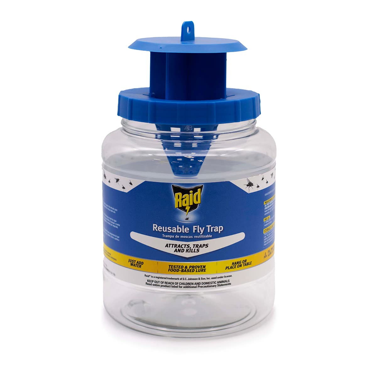 Amazon.com : Raid Reusable Fly Jar Trap with Lure : Patio, Lawn & Garden