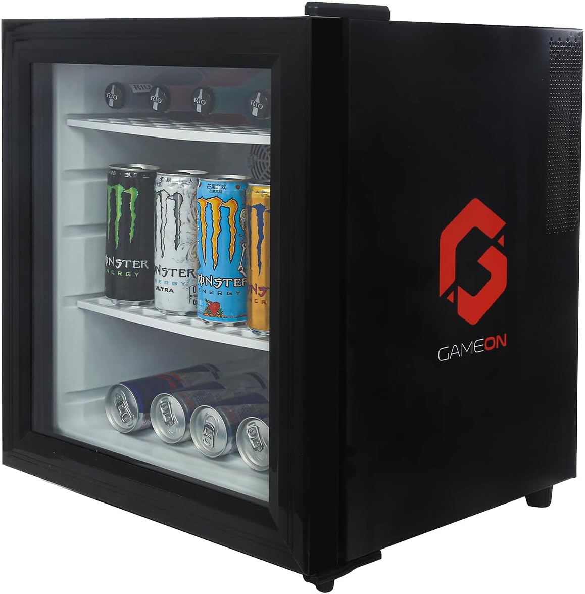 GAMEON - Frostbite VI Mini Gaming Fridge Thermoelectric Mini Bar Glass ...