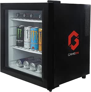 GAMEON - Frostbite VI Mini Gaming Fridge Thermoelectric Mini Bar Glass ...