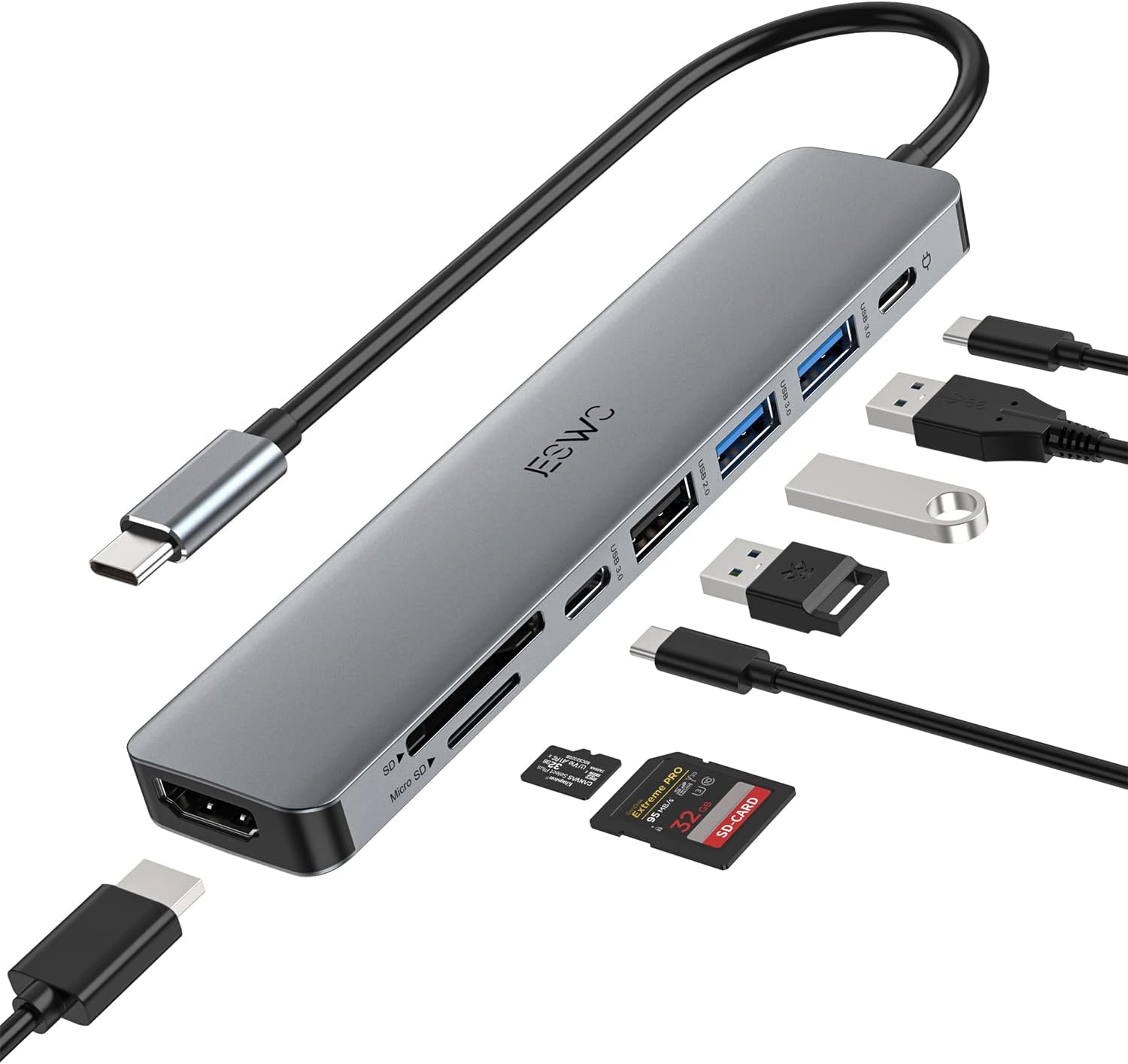 Amazon.com: RayCue Mac Mini Hub & Type-C Stand with SSD Enclosure – Mac ...