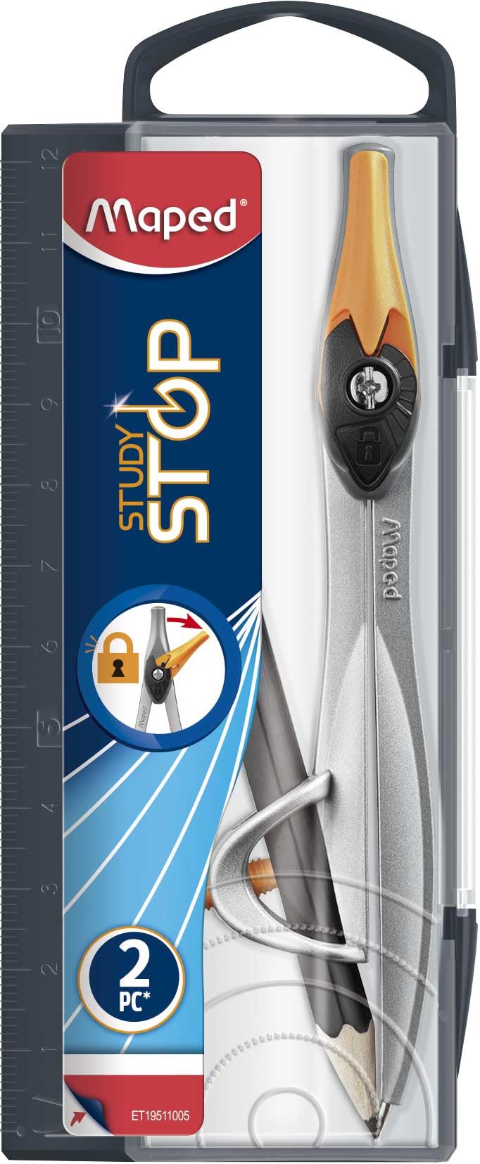 Maped Study Stop Universal Holder Compass with Exclusive Stop System ...