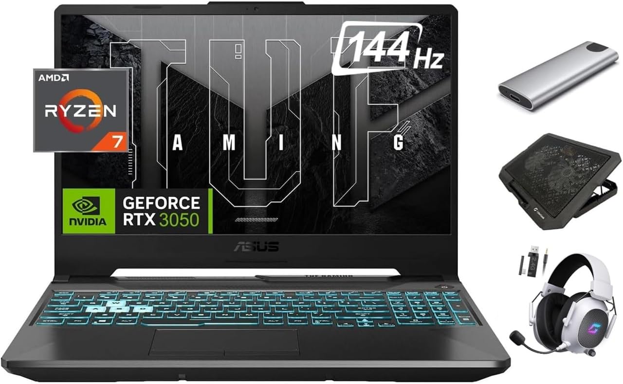 Amazon.com: Asus TUF Gaming A16 Laptop 16" FHD+ 165Hz 7ms 100% sRGB AMD Octa-core Ryzen 7 7735HS ...