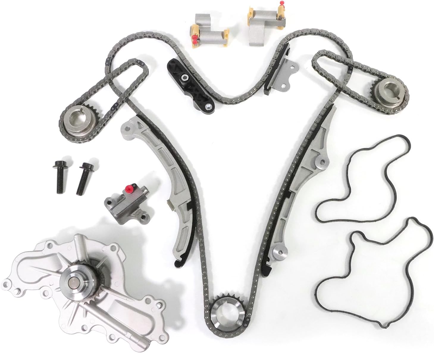 Amazon.com: HAYIAUTO AT4Z-6306-A Engine Timing Chain Kit w/Water Pump ...