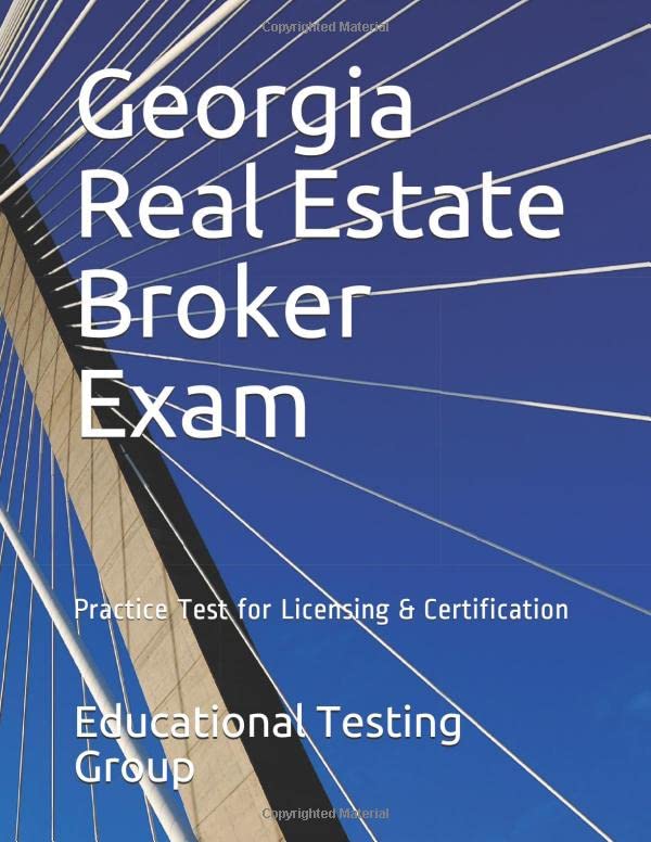 Georgia Real Estate Broker Exam: Practice Test for Licensing ...