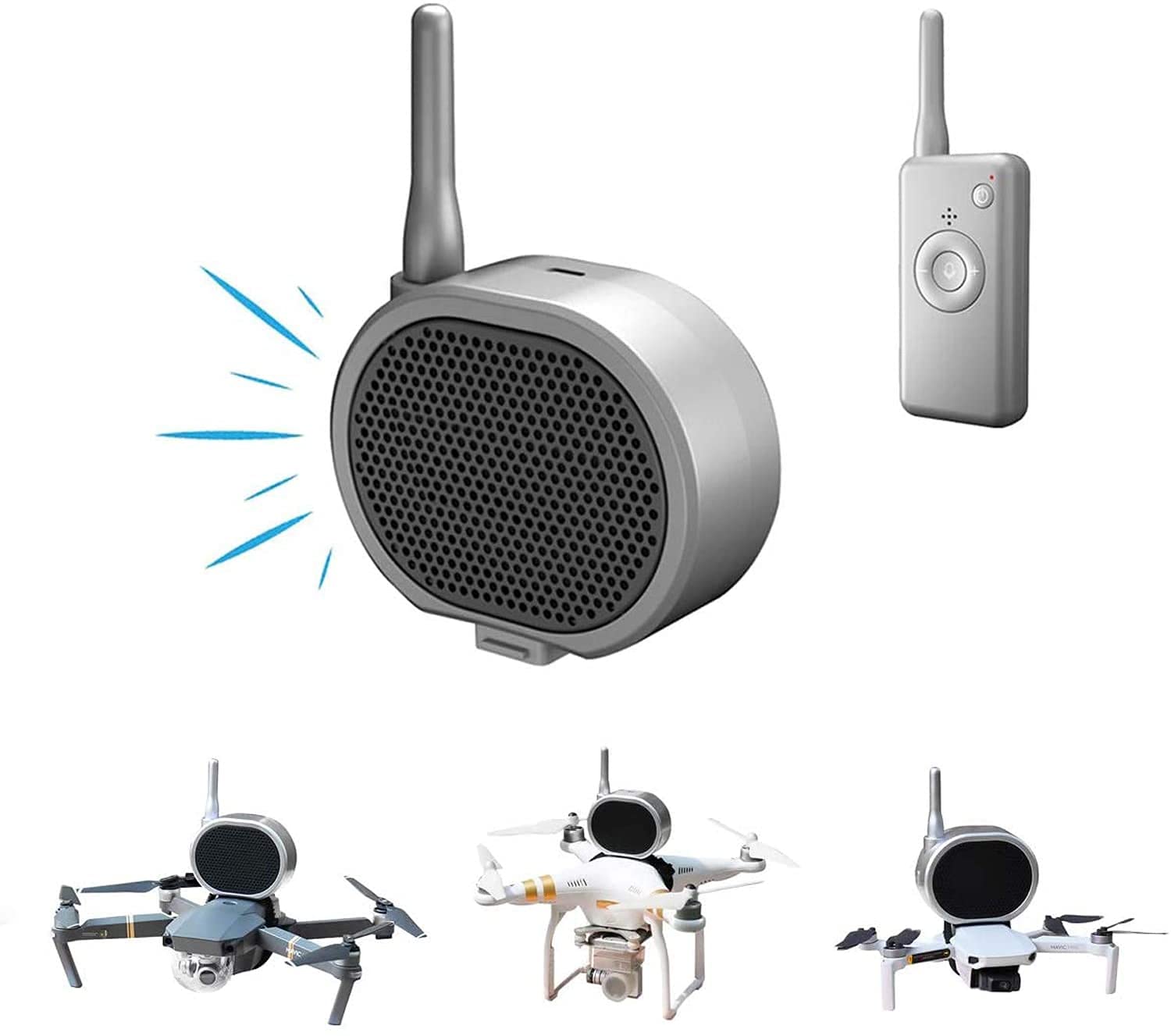 BOF Drone Loudspeaker Real Time Megaphone Portable Long-Distance ...