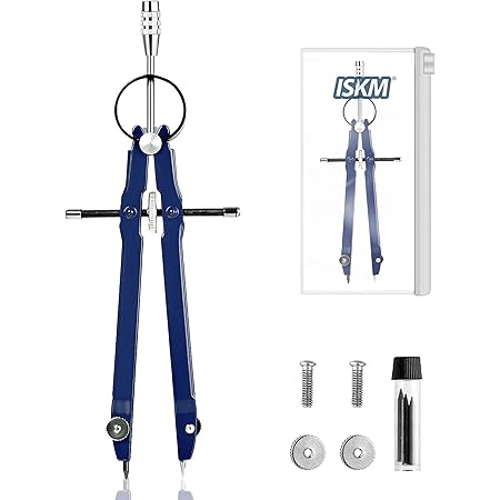 WANTOUTH Professional Compass Maths Compass Metal Drawing Drafting ...