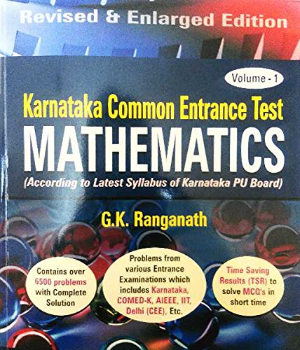 GK Ranganath Mathematics for kCET : Amazon.in: Books