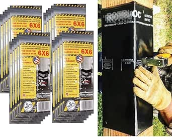 Amazon.com: Generic 20 Pack - Rot Prevention 6x6 Post Wraps | Protects ...
