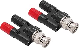 Amazon.com: 2PCS BNC Banana Adapter, BNC to Binding Post BNC Male to Dual 4mm Banana Female ...