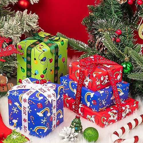 Snapklik.com : Christmas Wrapping Paper Roll - Mini Roll - 3 Rolls - 17 ...