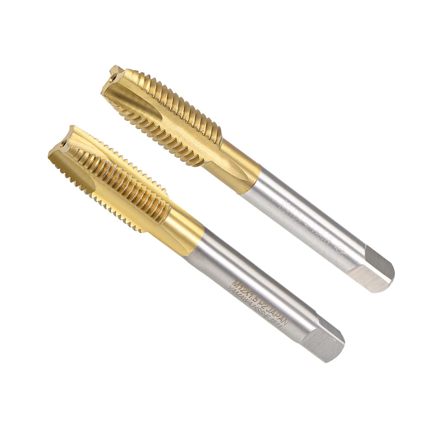 uxcell Spiral Point Threading Tap, M12 x 1.5 M12 x 1.75 Metric H2 ...