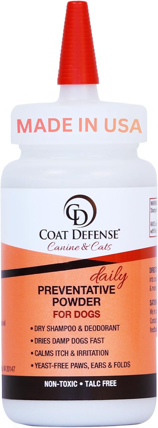 Amazon.com : COAT DEFENSE Daily Preventative Powder | Made in USA | 4 ...