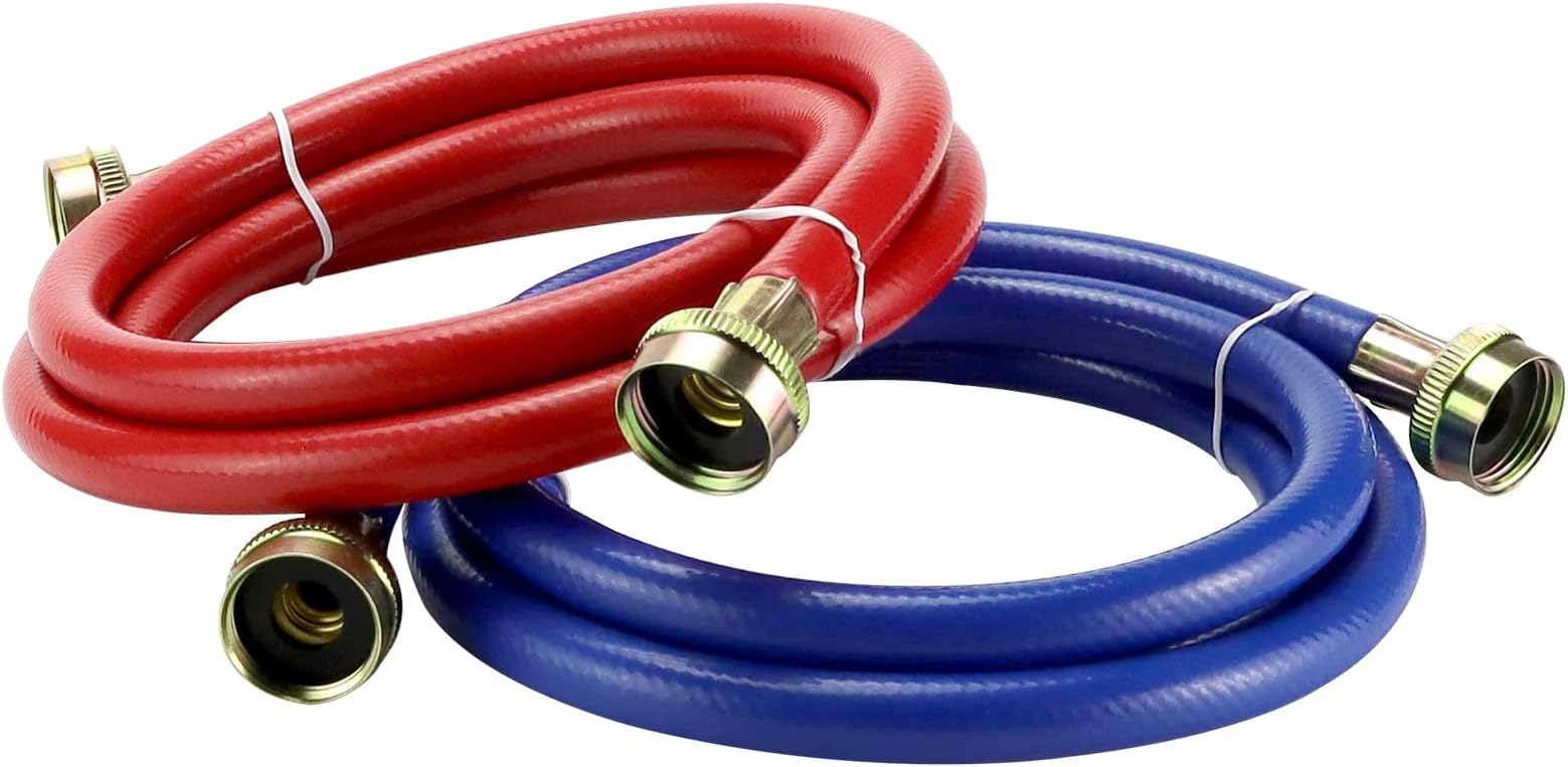 Amazon.com: Washing Machine Hoses (4FT) - Burst Proof - 3-Layer PVC ...