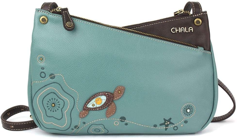 Chala Handbags Turtle Criss Cross Crossbody Handbag Purse: Handbags ...