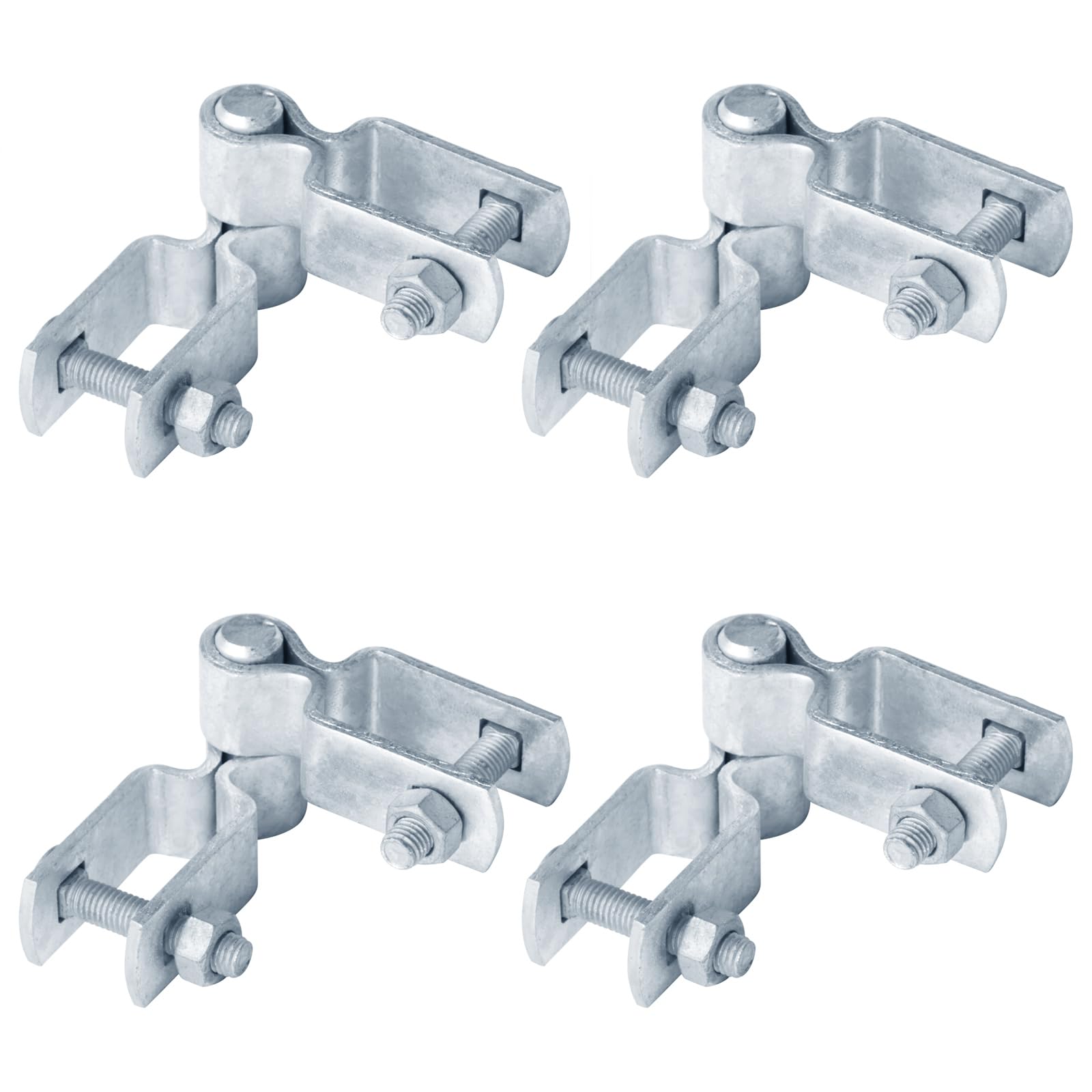 Snapklik.com : 4 Pairs 1" X 1" X 5/8" Square Chain Link Fence Gate ...