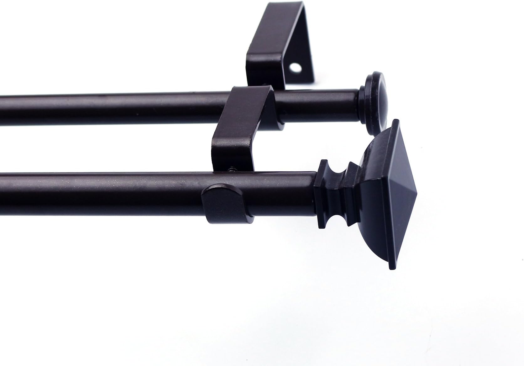 Amazon.com: Urbanest Square Urn Adjustable Double Drapery Curtain Rod ...