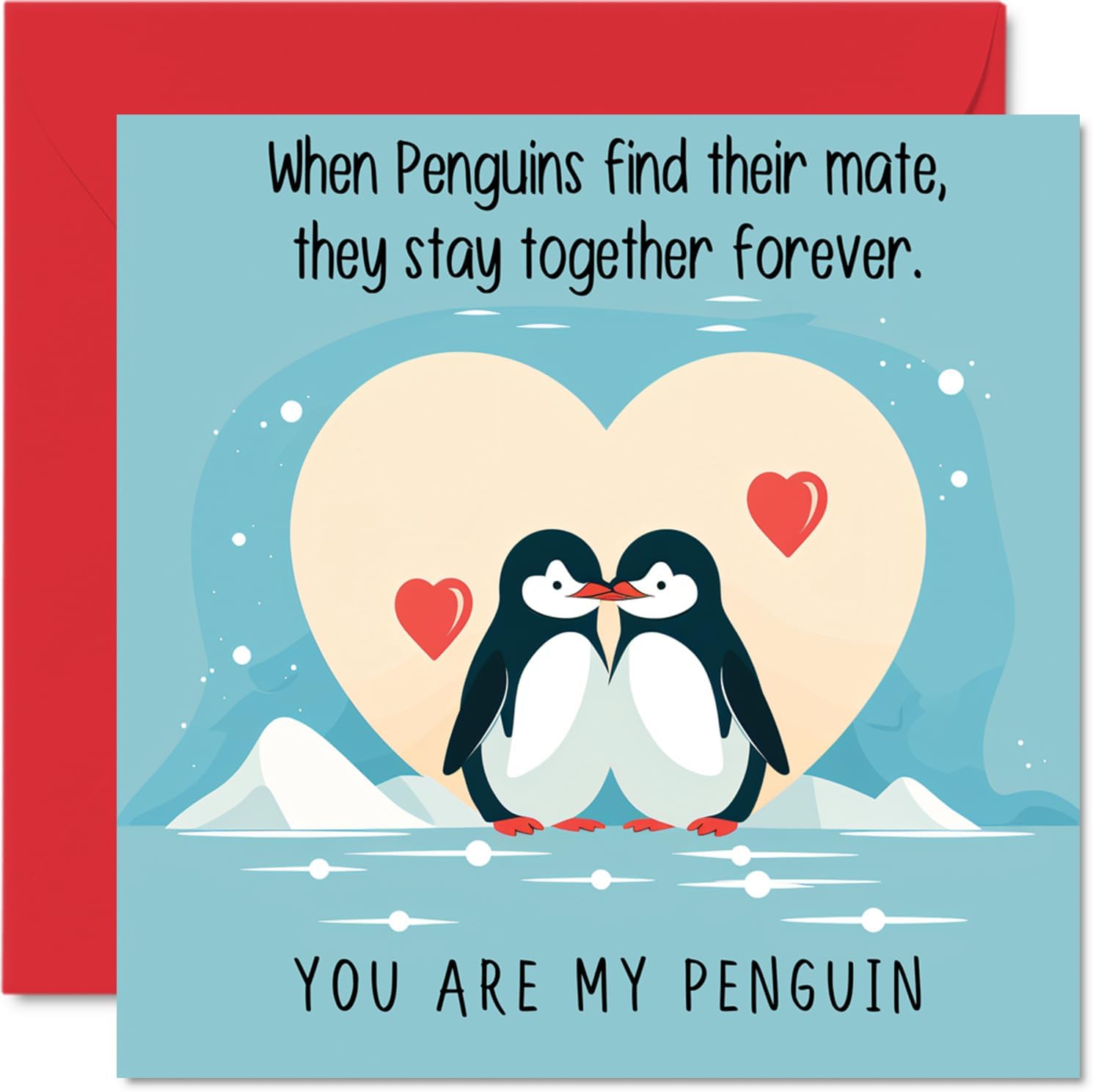 Valentines Card - You Are My Penguin - Cute Valentine Romantic ...
