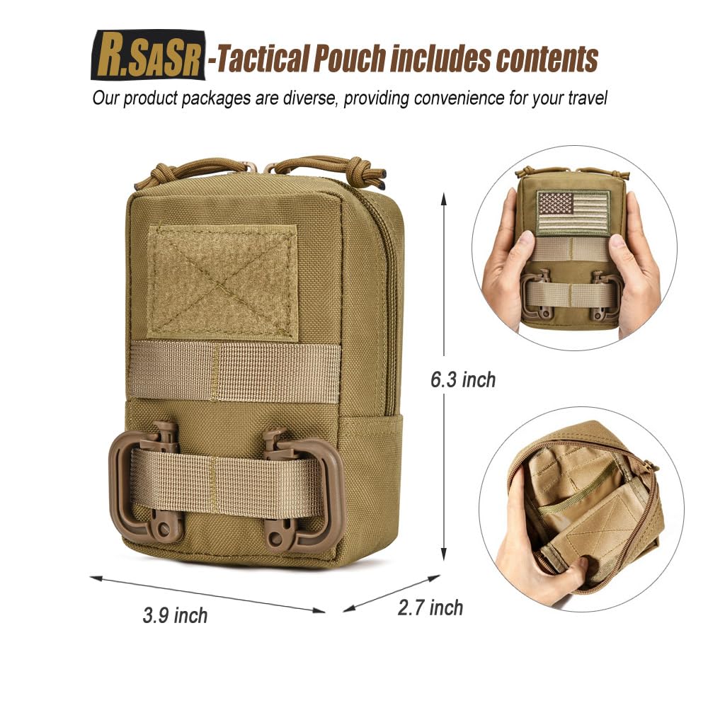 Snapklik.com : 3 Pack Molle Pouches, Tactical Molle Admin Pouch Utility ...
