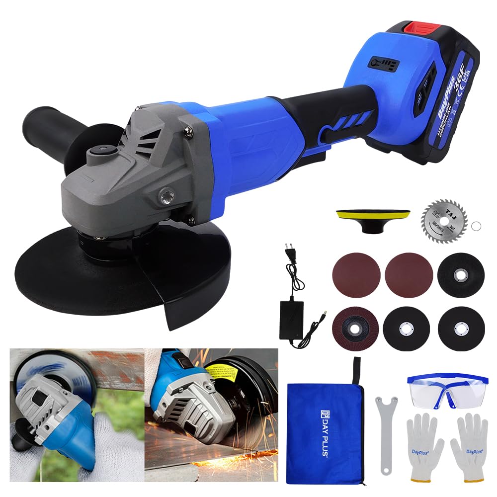 AUTOFU Cordless Angle Grinder Kit Brushless 20V Battery Powered Angle ...