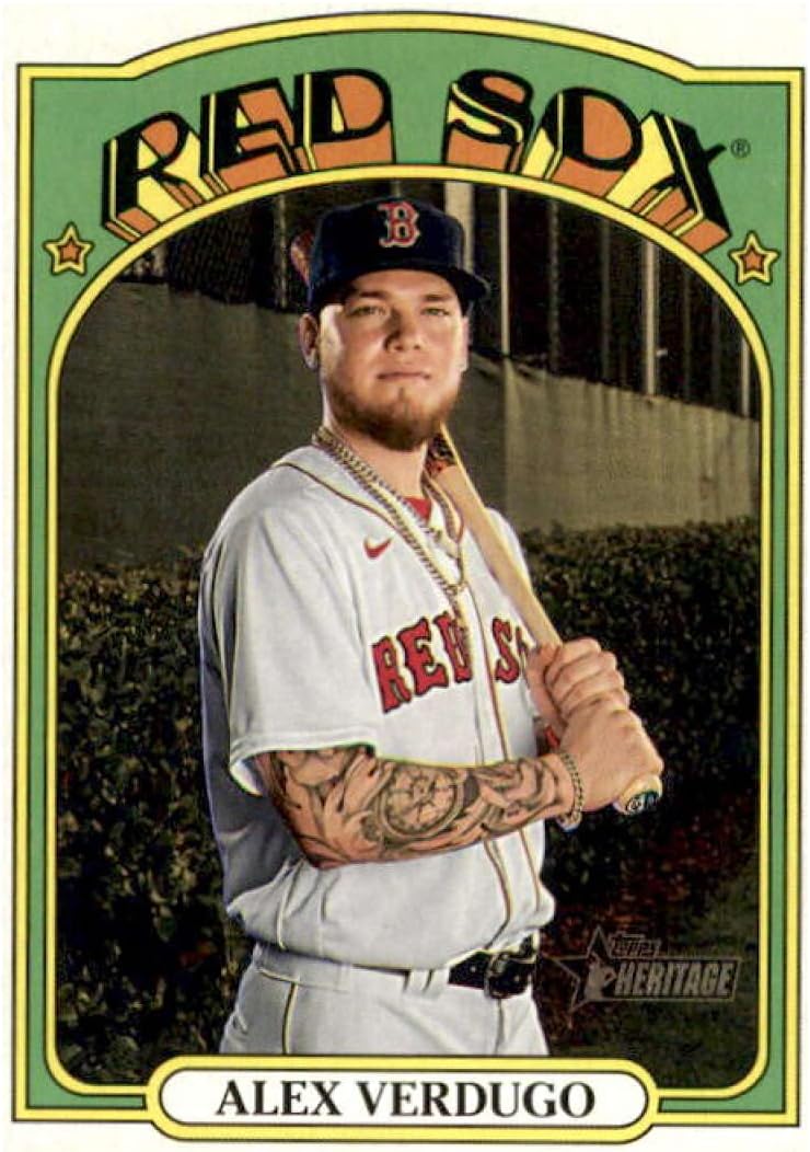 Amazon.com: 2021 Topps Heritage #285 Alex Verdugo Boston Red Sox ...