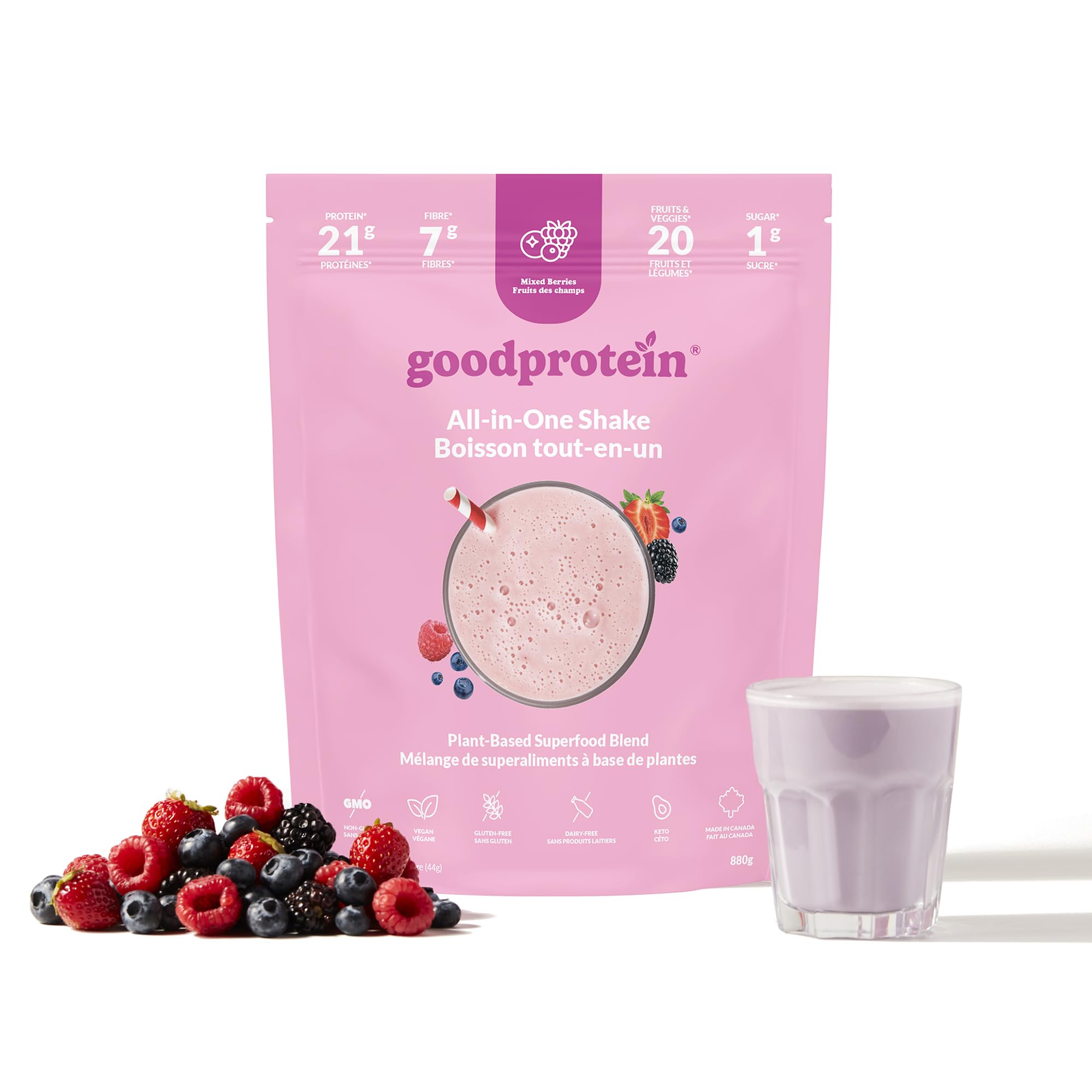 Good Protein Vegan Plant-based Protein Powder 100% Natural, Non-GMO ...