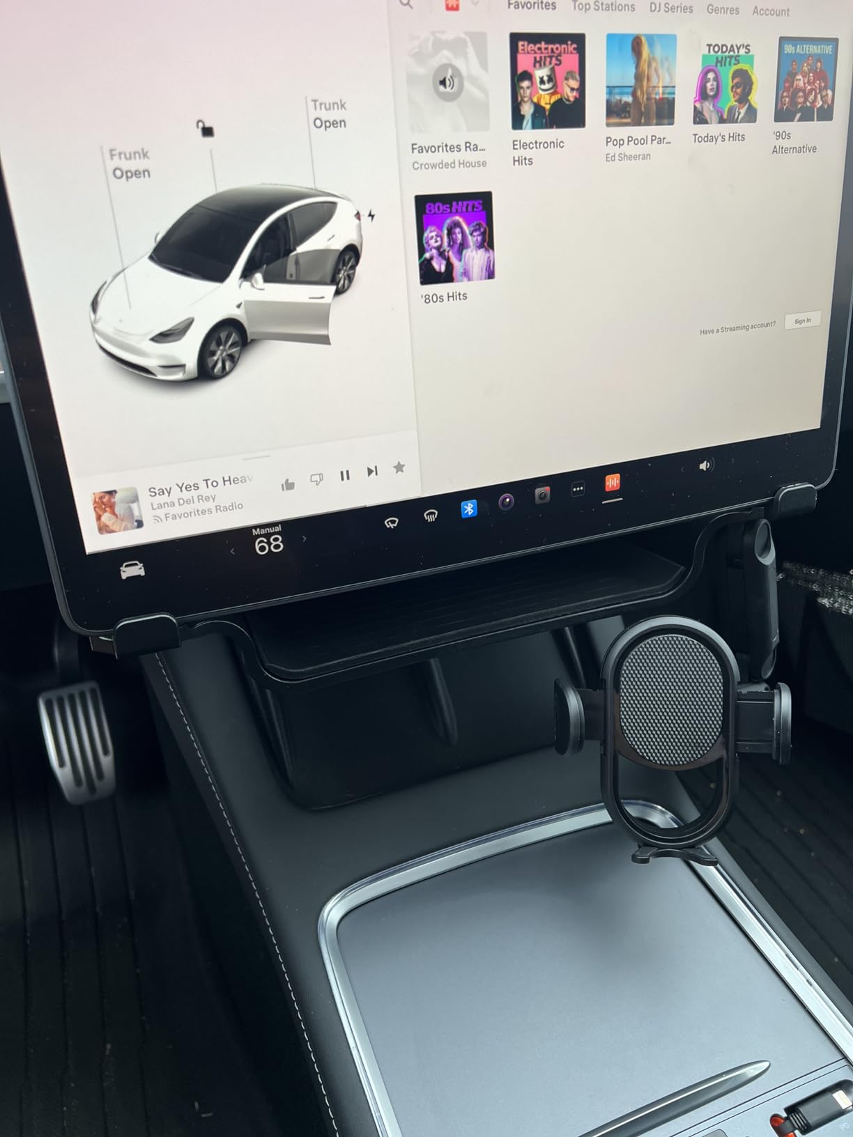 Amazon.com: Under Screen Storage Tray with Phone Holder for Tesla Model ...