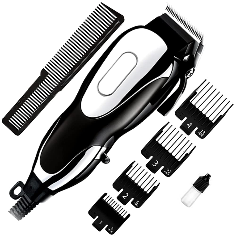 Professional Electric Men Hair & Beard Grooming Trimmer 3/6/10/13mm ...