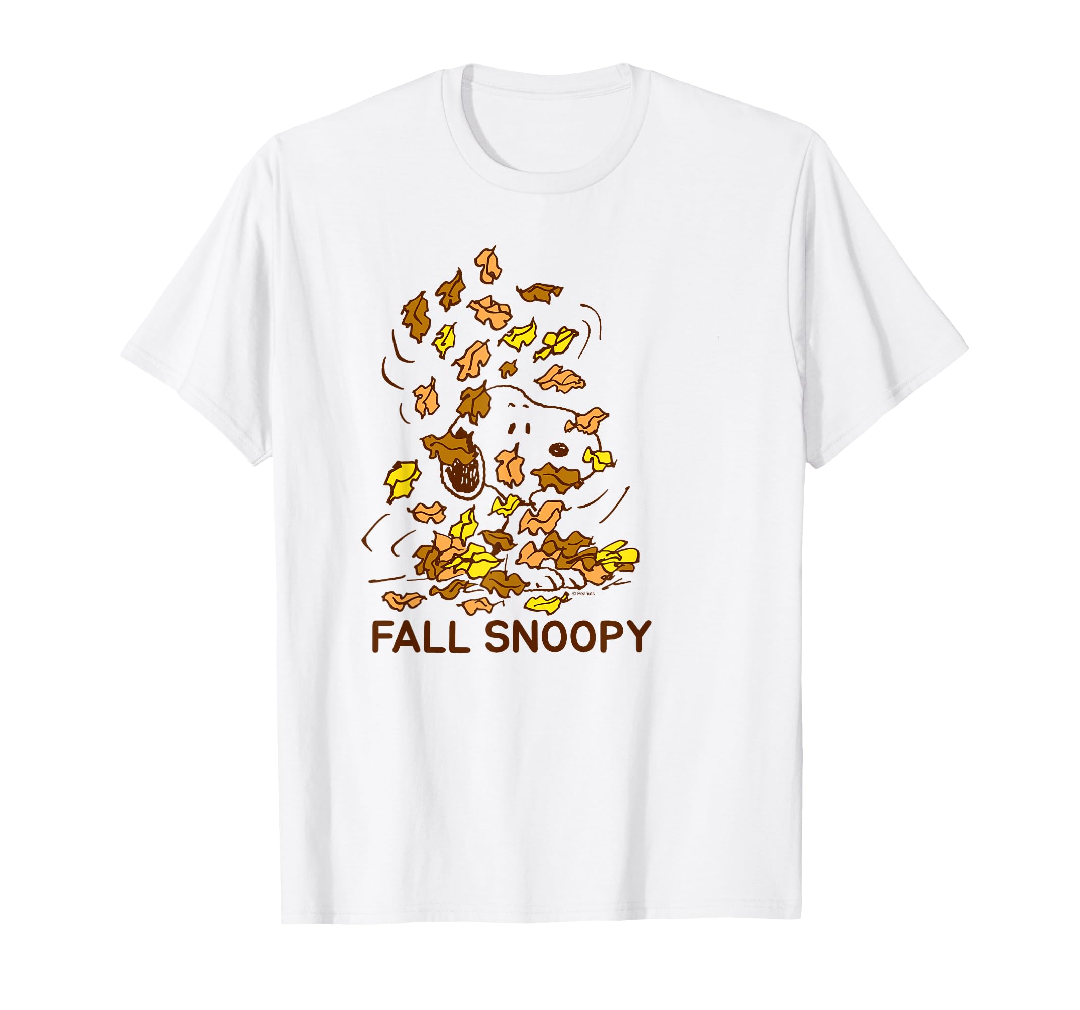 Amazon.com: Peanuts - Fall Snoopy T-Shirt : Clothing, Shoes & Jewelry
